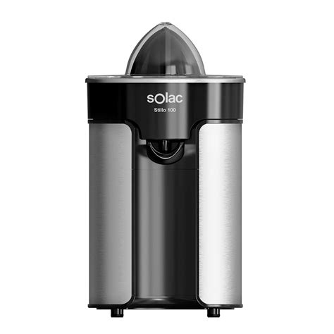 Solac Citrus Juicer With 2 Cones Stainless Steel Black 240ml 100w