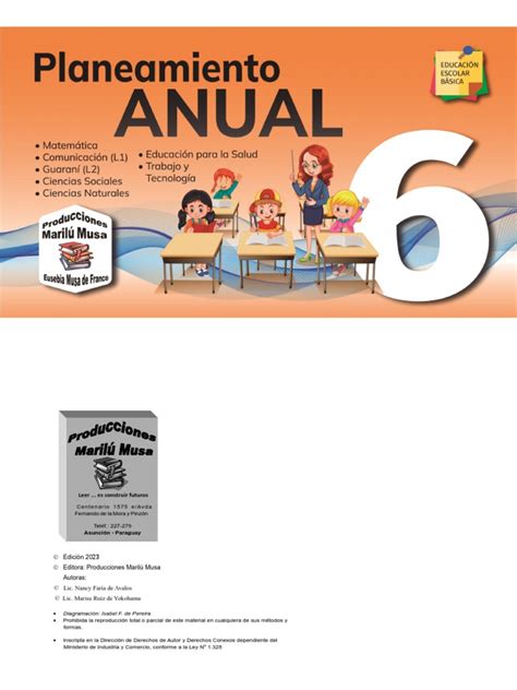 Plan Anual 6to Grado Actualizado 2023 Pdf Números Enseñando
