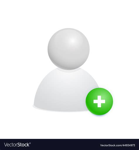 Add User Ui Design User From The Group Chat Vector Image