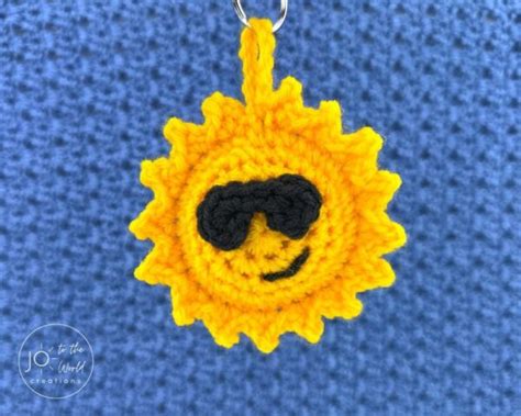 Sun Keychain Free Crochet Pattern Jo To The World Creations