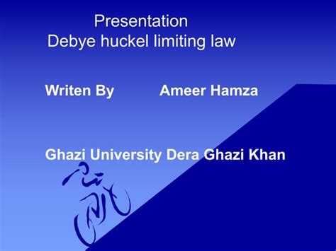 Debye Huckel Limiting Law 1 Pdf