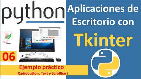 Python tkinter Ejemplo práctico Radiobutton Text Scrollbar YouTube