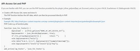 Get Use Apis Json Content Importer Net