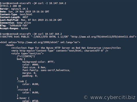 how to install and use nginx on centos 8 nixcraft