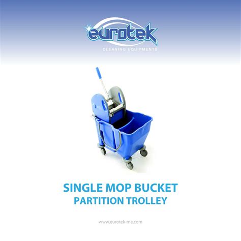 Eurotek Single Mop Bucket Partition Trolley Is A Simple