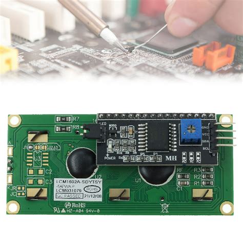Lcd1602 1602 Módulo Lcd Iic I2c Interfaz Hd44780 5v 16x2 Carácter Para