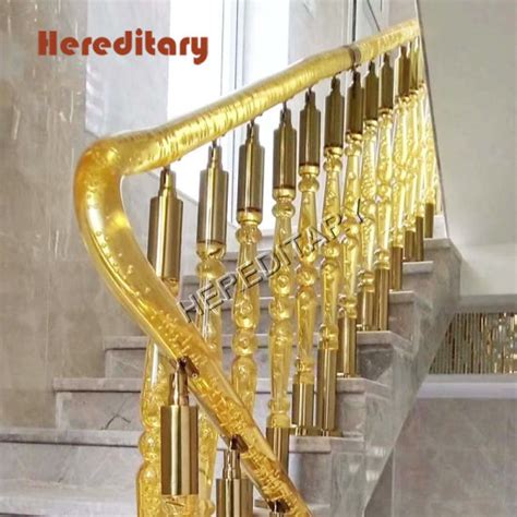 China Modern Design Acrylic Stair Railing And Plexiglass Balustrade