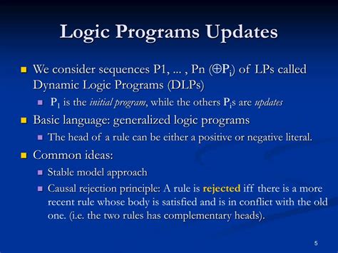 Ppt An Event Condition Action Logic Programming Language Powerpoint