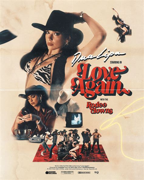 Dua Lipa Love Again Music Video Poster 3 Images Behance