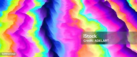 색상 폭발 페인트 스플래시 금욕 벽지 멀티 컬러 광선 네온 프랙탈 디지털 아트 요정 미래 초현실적 인 질감 3d 일러스트레이션 마법의 상상력 창조적인 구름에 대한 스톡 사진