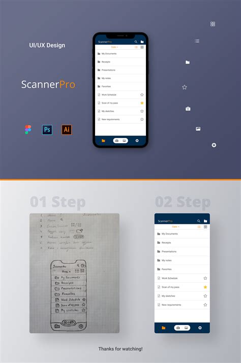 Document Scanner App Ui Ux Design Main Screen On Behance