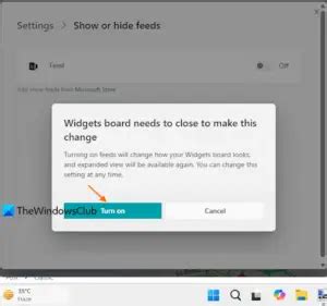 Remove Or Disable Opening Of Widgets Board In Windows