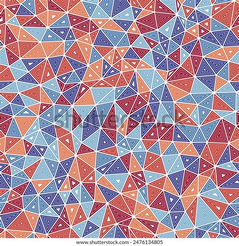 Triangulation Geometric Shapes Background Multiple Repeated Stock Vector Royalty Free