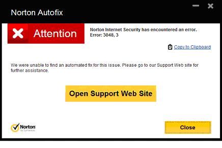 Norton Autofix Norton Security Has Encountered An Error Techyv Com