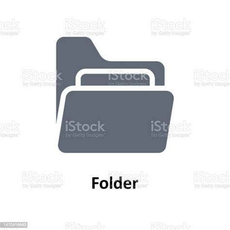 폴더 벡터 솔리드 아이콘입니다 간단한 스톡 일러스트 스톡 0명에 대한 스톡 벡터 아트 및 기타 이미지 0명 3차원 형태