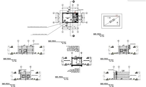 Guard House Dwg File With Section Cut And Plan Design