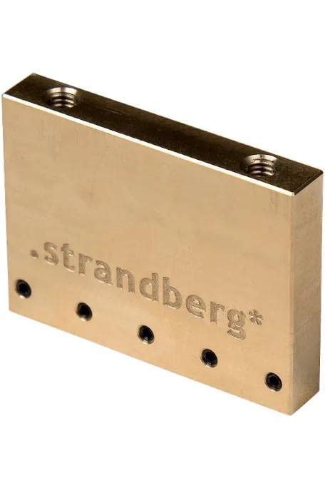 Brass Trem Block Installation Rstrandbergguitars
