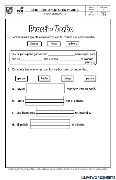 Guia De Lengua Castellana Exercise Live Worksheets