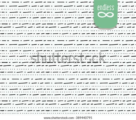 Vector Handmade Seamless Texture Abstract Pattern Stock Vector Royalty Free 389440795