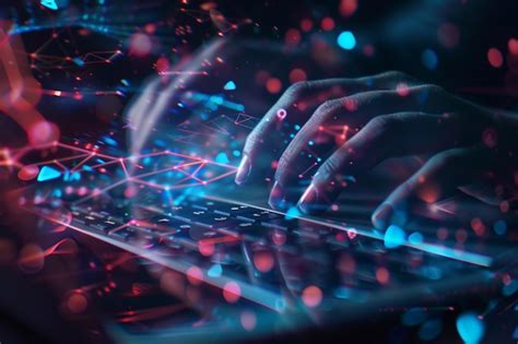 Premium Photo Computer Programmer Programming On Laptop With Data