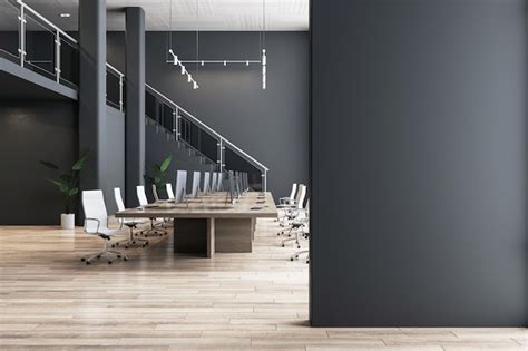 Premium Photo Blank Black Partition With Place For Advertising Poster