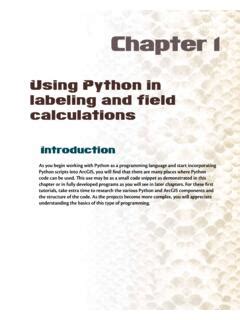 Using Python In Labeling And Field Calculations Using Python In Labeling And Field