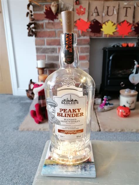 Peaky Blinders Sadlers Whisky Led Light Up Bottle Etsy Uk