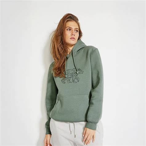 Brown Bear Heavyweight Fleece Hoodie Because Tees