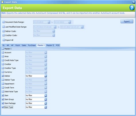 Pos3 5 Fnb Export Data To Outlet Pos Fandb Autocount Resource Center