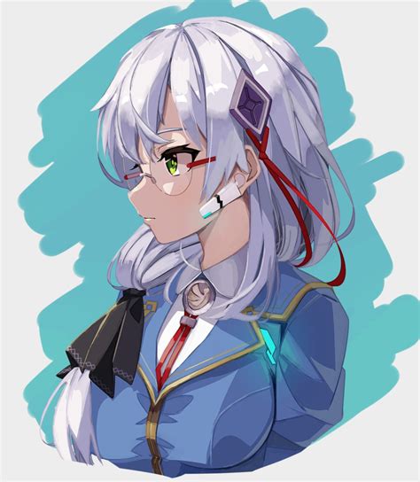Safebooru 1girl Bad Id Bad Link Bad Twitter Id Blue Jacket Bolo Tie