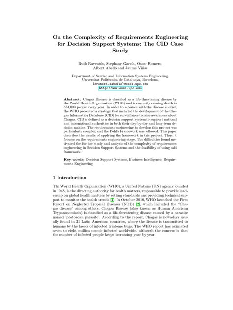 On The Complexity Of Requirements Engineering For Decision Support