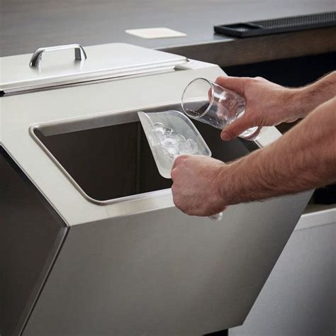 Delfield 240 Drop In Stainless Steel Ice Chest Bin With Cover Ice