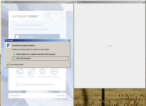 Solved Formit 360 Has Stopped Working Autodesk Community