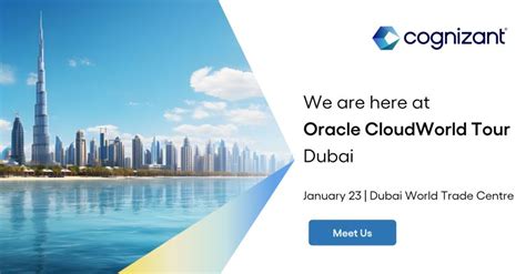 Engineering Intuition Join Cognizant At Oracle Cloudworld Tour Dubai… Sajan Thomas Abraham