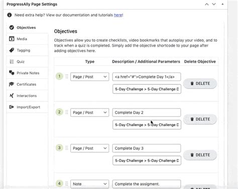 run a custom operation when an objective list is completed kb accessally