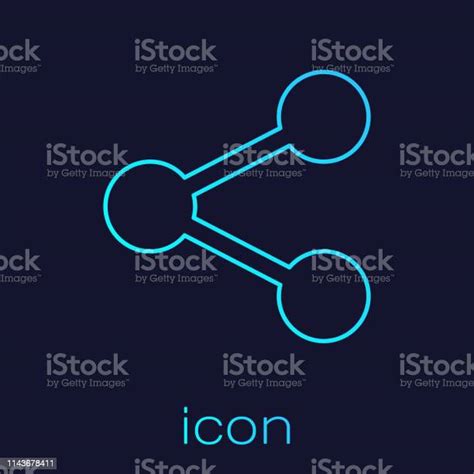 청록색 공유 라인 아이콘 파란색 배경에 고립 공유 공유 통신 그림 소셜 미디어 연결 네트워크 배포 기호 벡터 일러스트 0명에 대한 스톡 벡터 아트 및 기타 이미지 Istock