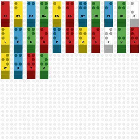 Find Your Letter Lego Braille Bricks