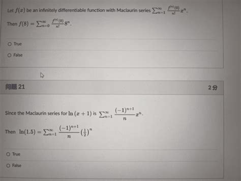 Solved Let F X Be An Infinitely Differentiable Function