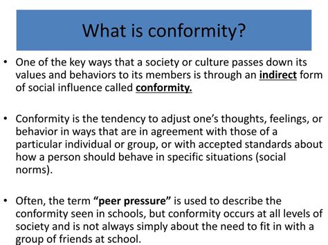 Ppt What Is Conformity Powerpoint Presentation Free Download Id1752159