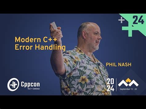 Free Video Modern C Error Handling From Cppcon Class Central