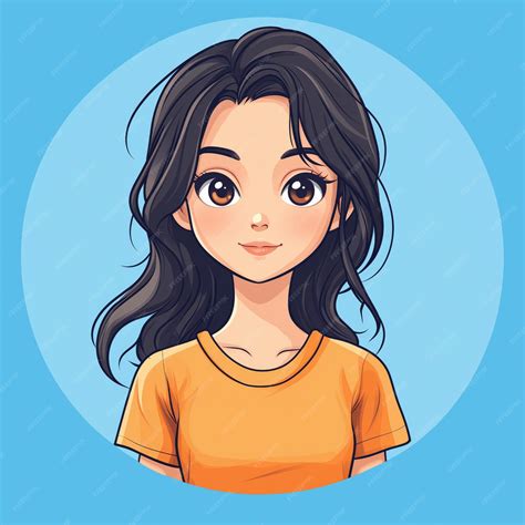 Cute Anime Girl Illustration Girl Cartoon Vector Premium Ai Generated