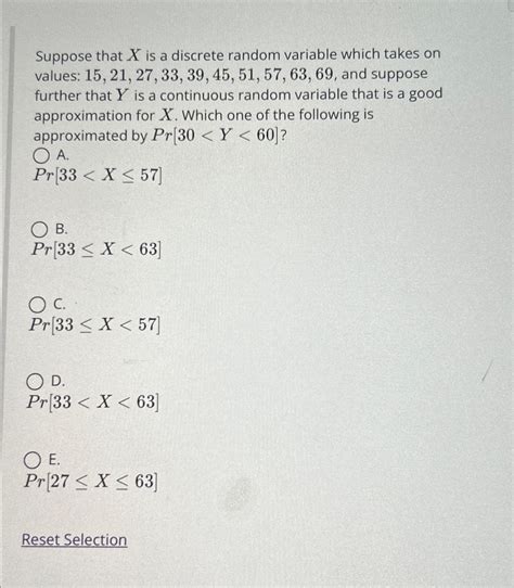 Solved Suppose That X Is A Discrete Random Variable Which Chegg
