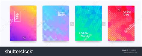 Color Gradient Background Geometric Halftone Pattern Stock Vector Royalty Free 1711257421