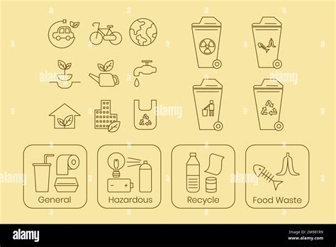 Environment Icon Design Elements Vector Set Stock Vector Image And Art