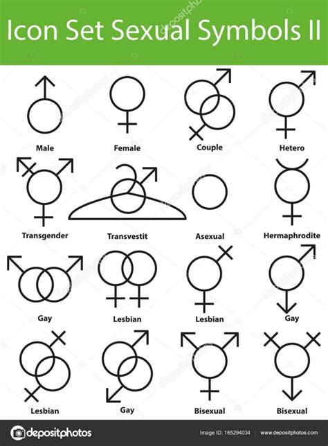 Icon Set Sexual Symbols Ii Stock Vector By ©greenoptix 165294034