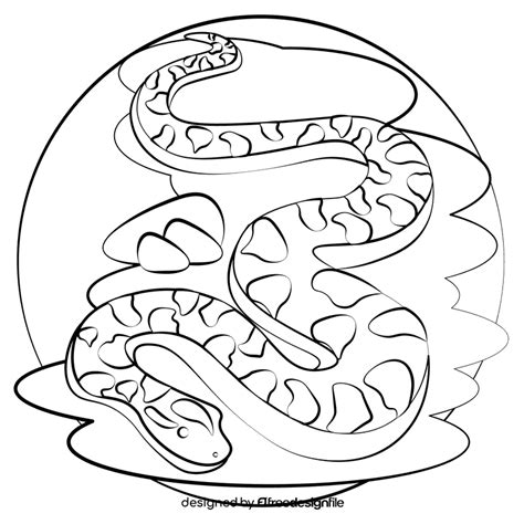 Anaconda Black And White Clipart Free Download
