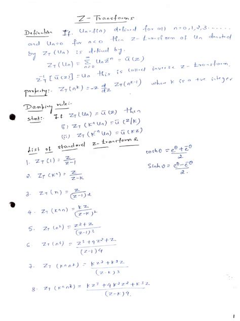 z transforms pdf