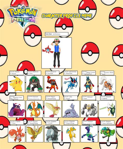 Pokemon Prism Profile Ash Ketchum By Neoduelgx On Deviantart