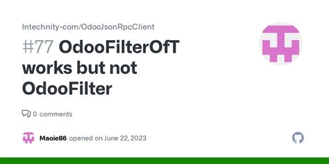 Odoofilteroft Work But Not Odoofilter · Issue 77 · Intechnity Com