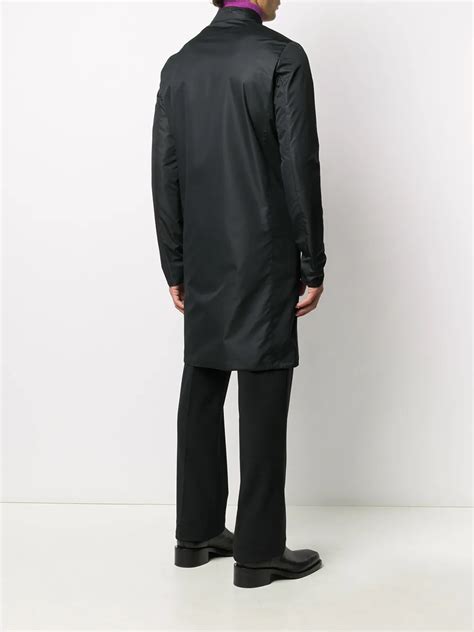 Raf Simons RS Lab Mock Neck Coat Black FARFETCH UK